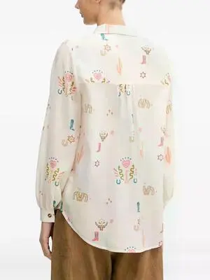 NEVER FULLY DRESSED Graphic-print Button-down Shirt