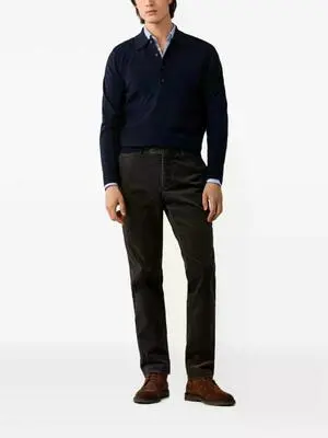 HACKETT LONDON Knitted Polo Knit - Blue