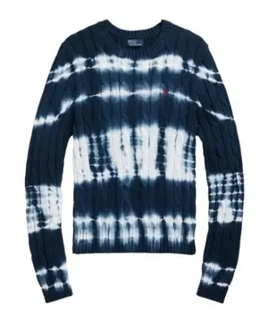 Polo Ralph Lauren Tie-dye Cable Knit Sweater