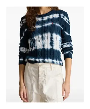 Polo Ralph Lauren Tie-dye Cable Knit Sweater