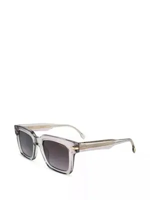 Carrera Eyewear Square Frame Sunglasses With Gold Tone Accents - Grey
