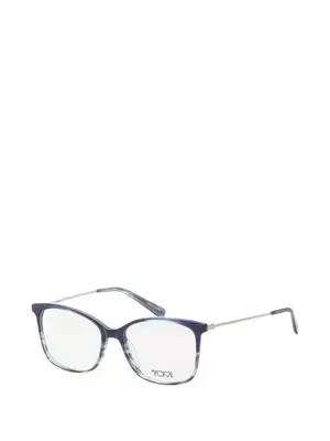 Tumi Geometric-frame Glasses - Blue