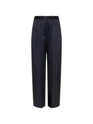 Victoria Beckham Cecilia Satin Pleated Trousers