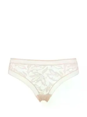 ERES Pistil Lace-embroidered Tanga - Neutrals