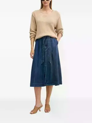 MOS MOSH V-neck Knitted Sweater - Neutrals