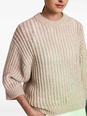 Peserico Open-knit Ribbed Sweater
