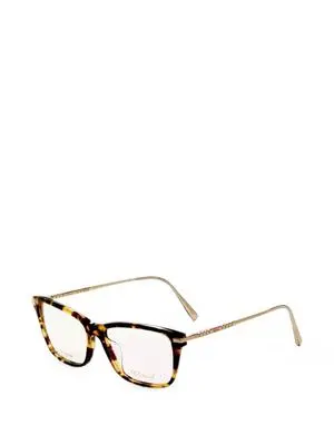 Chopard Tortoiseshell-effect Square-frame Glasses - Brown