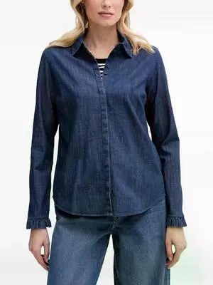 MOS MOSH Ruffled-cuff Shirt - Blue
