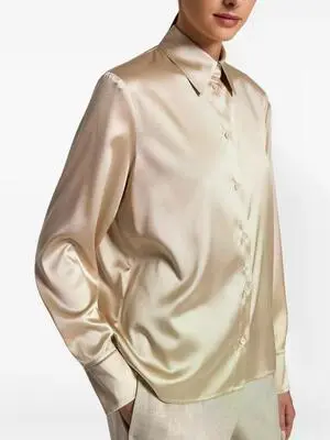 Peserico Satin-finish Long-sleeve Shirt