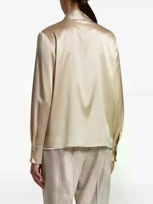 Peserico Satin-finish Long-sleeve Shirt