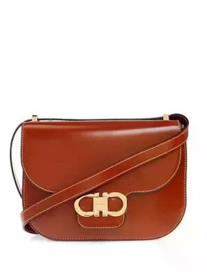 FERRAGAMO Double Gancini Cross Body Bag