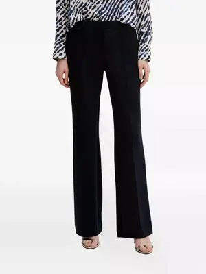 OUI Pressed-crease Flared-leg Trousers