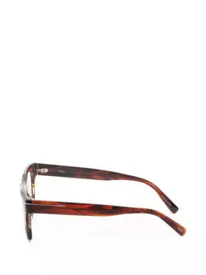 Tumi Tortoiseshell-effect Square-frame Glasses