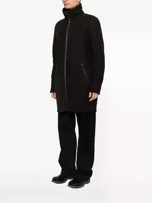 GIORGIO BRATO Shearling-lined Suede Coat
