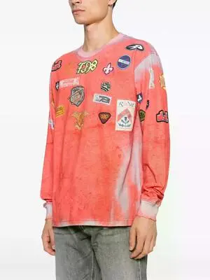 DIESEL® Graphic-print Long-sleeved T-shirt