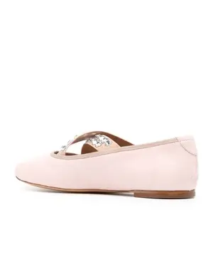 Casadei Crystal-embellished Ballerina Shoes