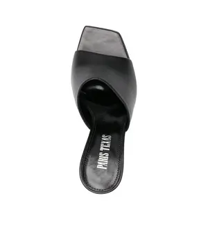 Paris Texas Square Open Toe Heeled Mules