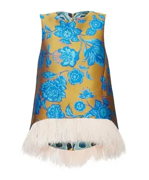 La DoubleJ La Scala Floral-jacquard Blouse