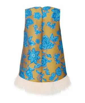 La DoubleJ La Scala Floral-jacquard Blouse
