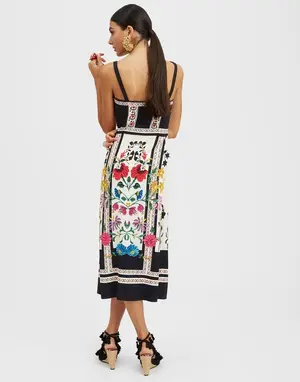 La DoubleJ Floral Print Maxi Dress With Spaghetti Straps
