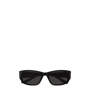 Balenciaga Rectangle Frame Sunglasses - Black