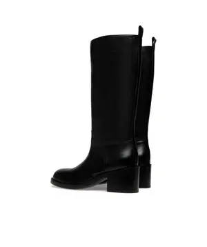 Bally Peggy Pull-on Knee-high Boots With Thick Heel