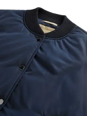 Woolrich Quilted Knit-sleeve Bomber Jacket