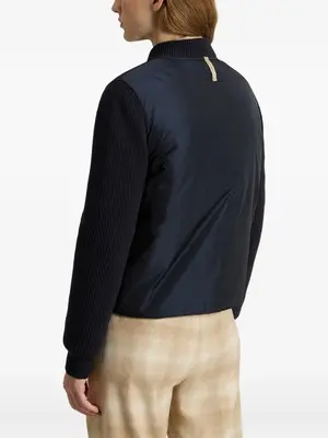 Woolrich Quilted Knit-sleeve Bomber Jacket