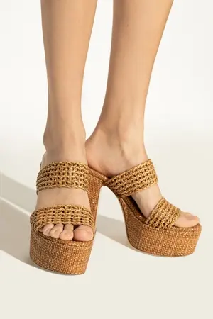 Casadei Goldeneye Platform Sandals