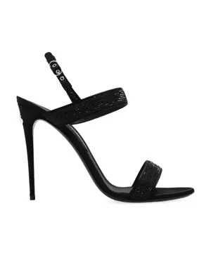 Dolce & Gabbana Dolce Gabbana Kim Embellished Satin Sandals