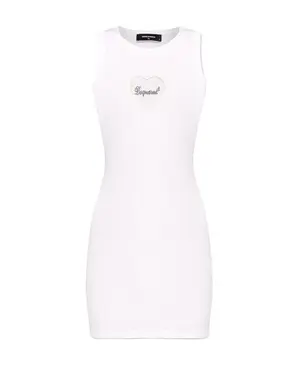 Dsquared2 Heart Cut-out Mini Dress With Embellishments