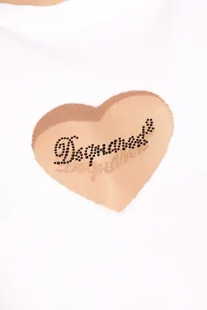 Dsquared2 Heart Cut-out Mini Dress With Embellishments