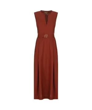 Woolrich Belt Detailed Sleeveless Dress