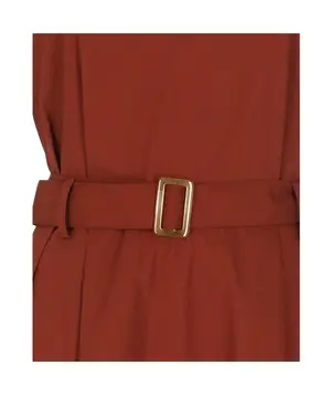 Woolrich Belt Detailed Sleeveless Dress