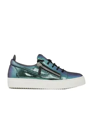 GIUSEPPE ZANOTTI Side-zip Detail Low-top Sneakers - White