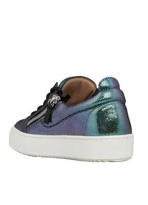 GIUSEPPE ZANOTTI Side-zip Detail Low-top Sneakers - White