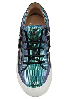 GIUSEPPE ZANOTTI Side-zip Detail Low-top Sneakers - White