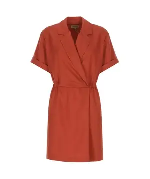 Woolrich Elasticated Waist Dress - Brown