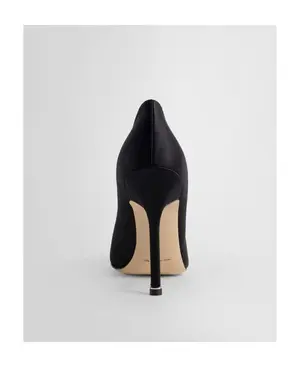 Manolo Blahnik Hangisi Embellished Satin Pumps