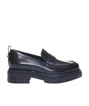 SERGIO ROSSI Round Toe Slip-on Loafers