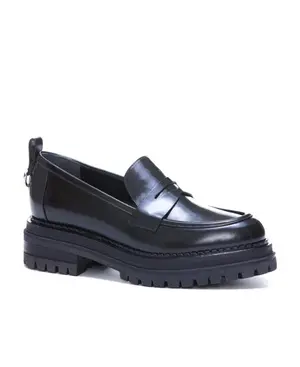SERGIO ROSSI Round Toe Slip-on Loafers