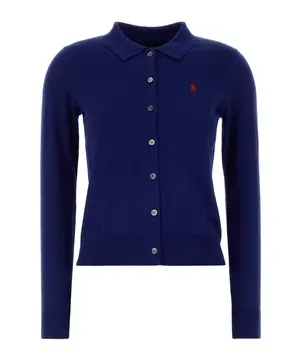 Polo Ralph Lauren Long-sleeved Buttoned Cardigan With Embroidered Logo
