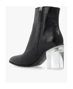 GIUSEPPE ZANOTTI Enriette Plexy Almond Toe Ankle Boots