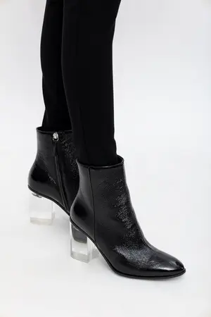 GIUSEPPE ZANOTTI Enriette Plexy Almond Toe Ankle Boots