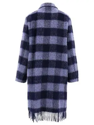 Woolrich Checked Fringed Overshirt
