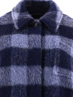 Woolrich Checked Fringed Overshirt
