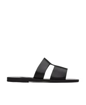ANCIENT GREEK SANDALS Classic Slip-on Sandals - Black