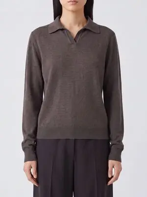 THE ROW Long Sleeve Polo Shirt