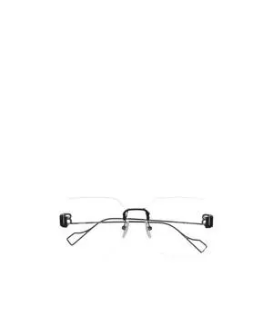 Balenciaga Rimless Square Glasses And Frames - Black