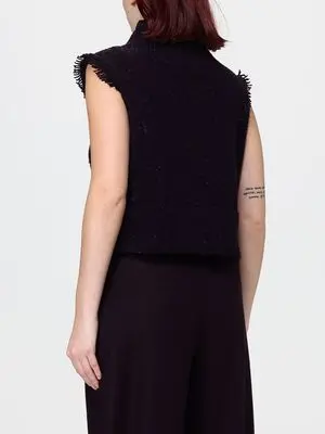 Liviana Conti Sleeveless Mock Neck Top